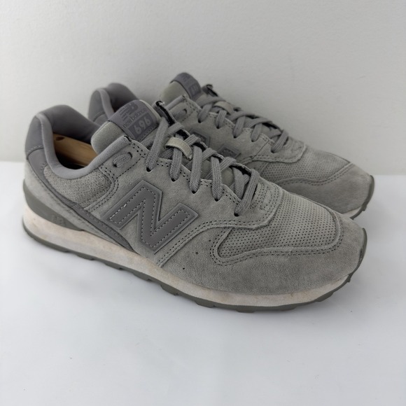 New Balance | Shoes | New Balance 696 Gray Suede Running Shoes Wl696wpg ...